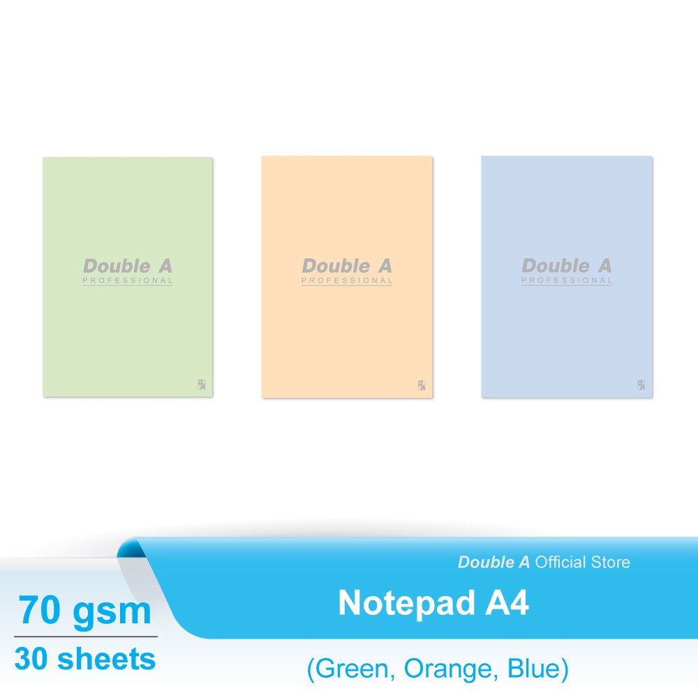 Double A Notepad A4 (70gsm / 30 Sheets) | Shopee Malaysia