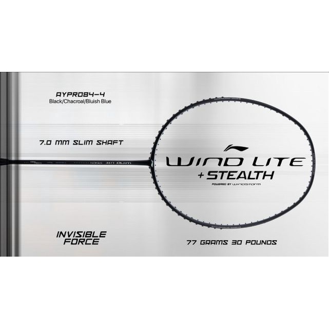 LI-NING WIND LITE + STEALTH BADMINTON RACKET [POWERED BY WINDSTORM ...