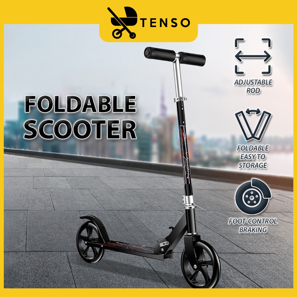TENSO T040 Premium Stainless Steel Scooter Foldable and Adjustable ...