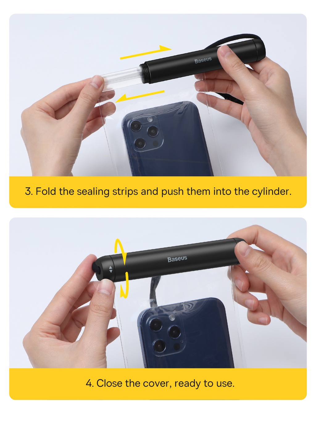 Baseus Waterproof Phone Bag for Universal Mobile Phone for Swimming ...