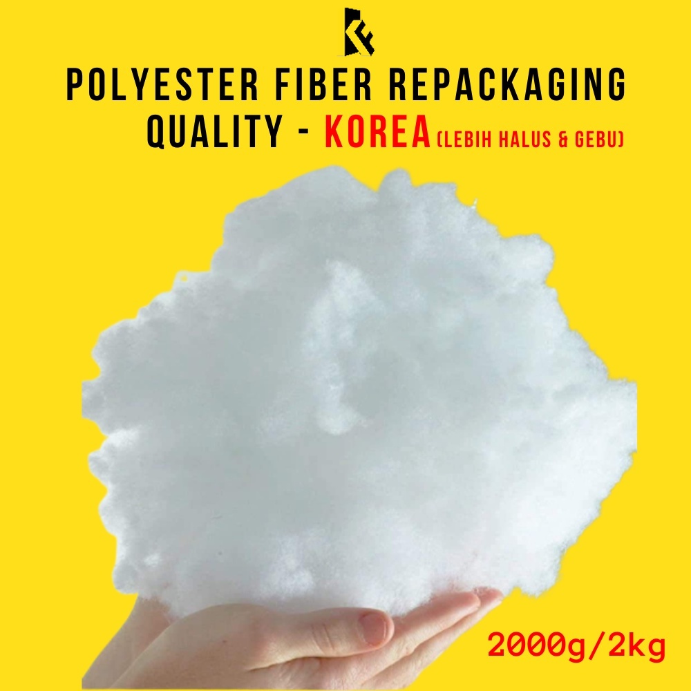 [KOREA] 2KG Polyester Fiber Kapas Sintetik Isi Toys Pillow Bolster ...