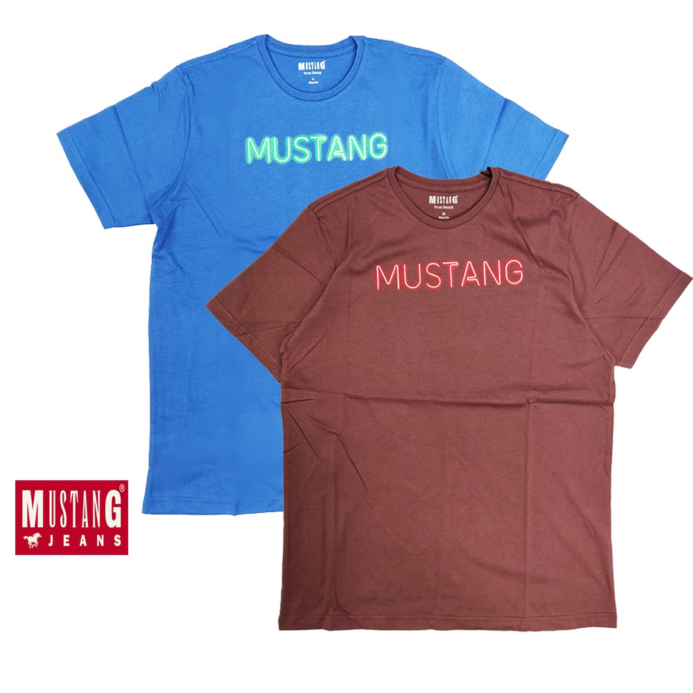 Original Mustang Men's Slim Fit T-Shirt M732-10801/02 | Shopee Malaysia