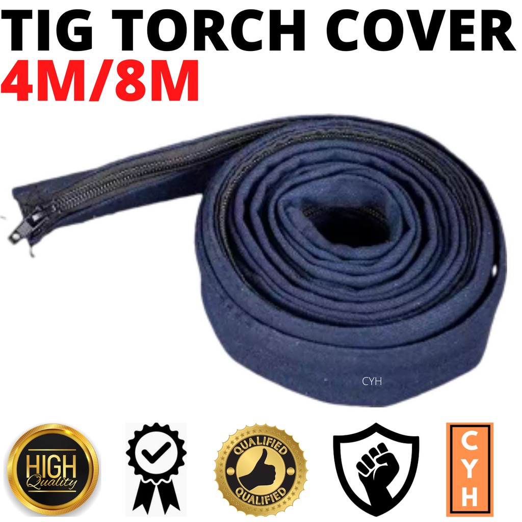 4M/8M TIG Plasma Cutting Torch Cable Welding Gun Cover Cowboy Zipper ...