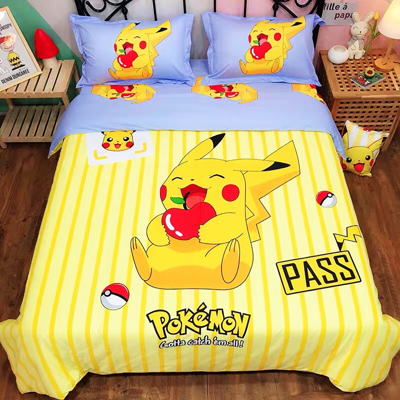 High Quality 100% Cotton Comfortable Pokemon Pikachu Design Childhood ...