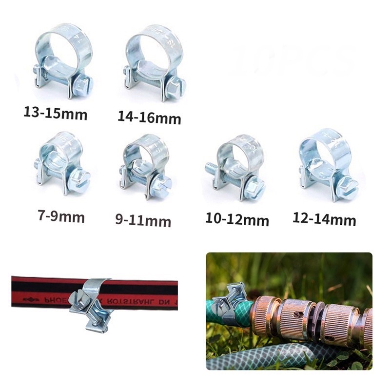 60pcs set Heavy Duty High Quality Gas Hose Clip | Gas Hose Clamp 7-18mm ...