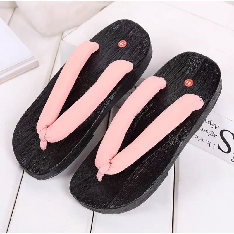 Japanese traditional shoe geta wooden slipper wooden shoe freesize ...