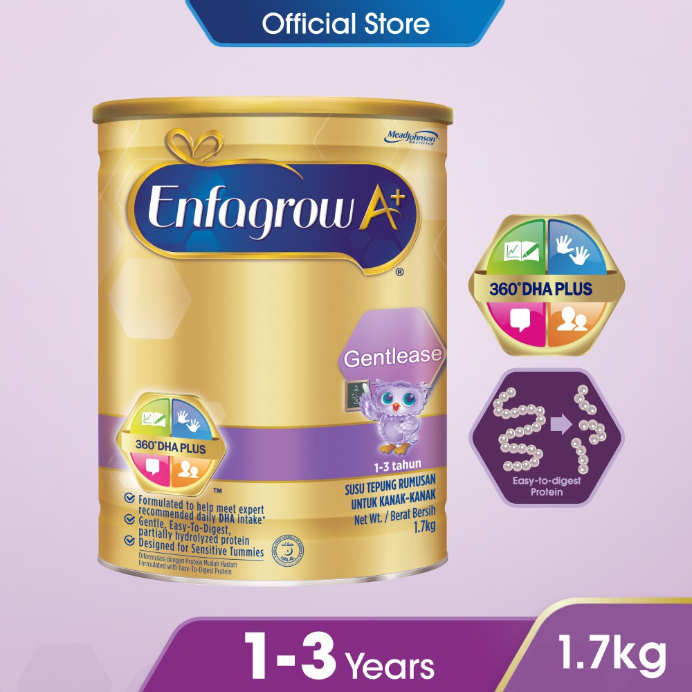 Enfagrow A + Step 3 Gentlease (1.7kg) - Milk Formula | Shopee Malaysia