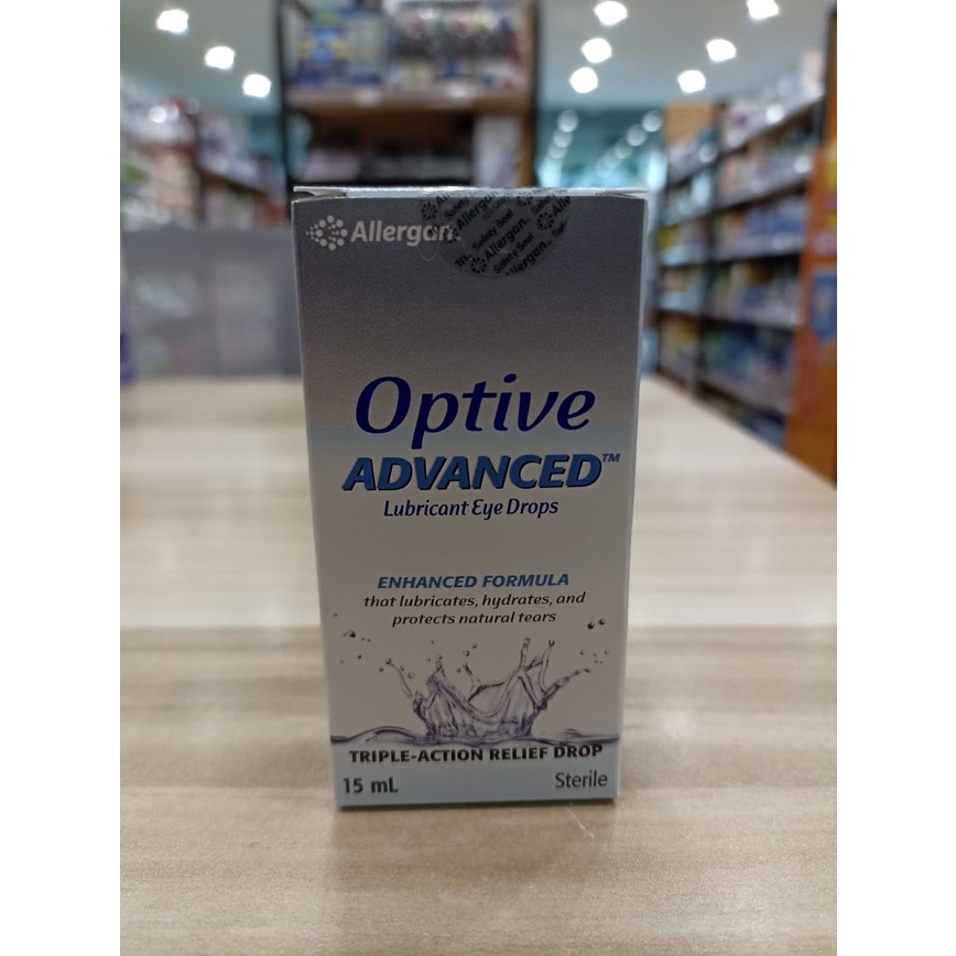 OPTIVE ADVANCED LUBRICANT EYE DROP 15ML (EXP : 20/10/25) | Shopee Malaysia