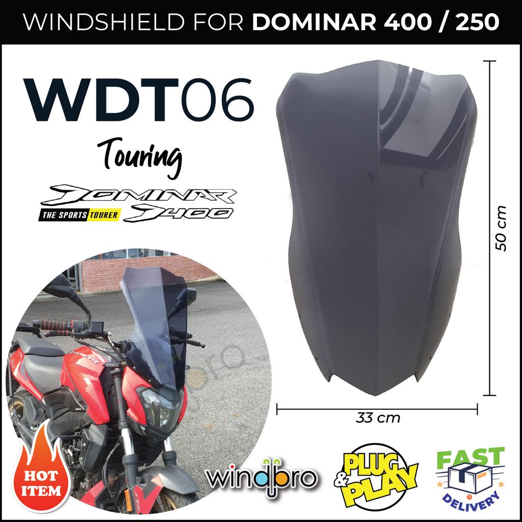 WDT06 - Windshield Visor Dominar 400 / 250 (All Model) | Shopee Malaysia