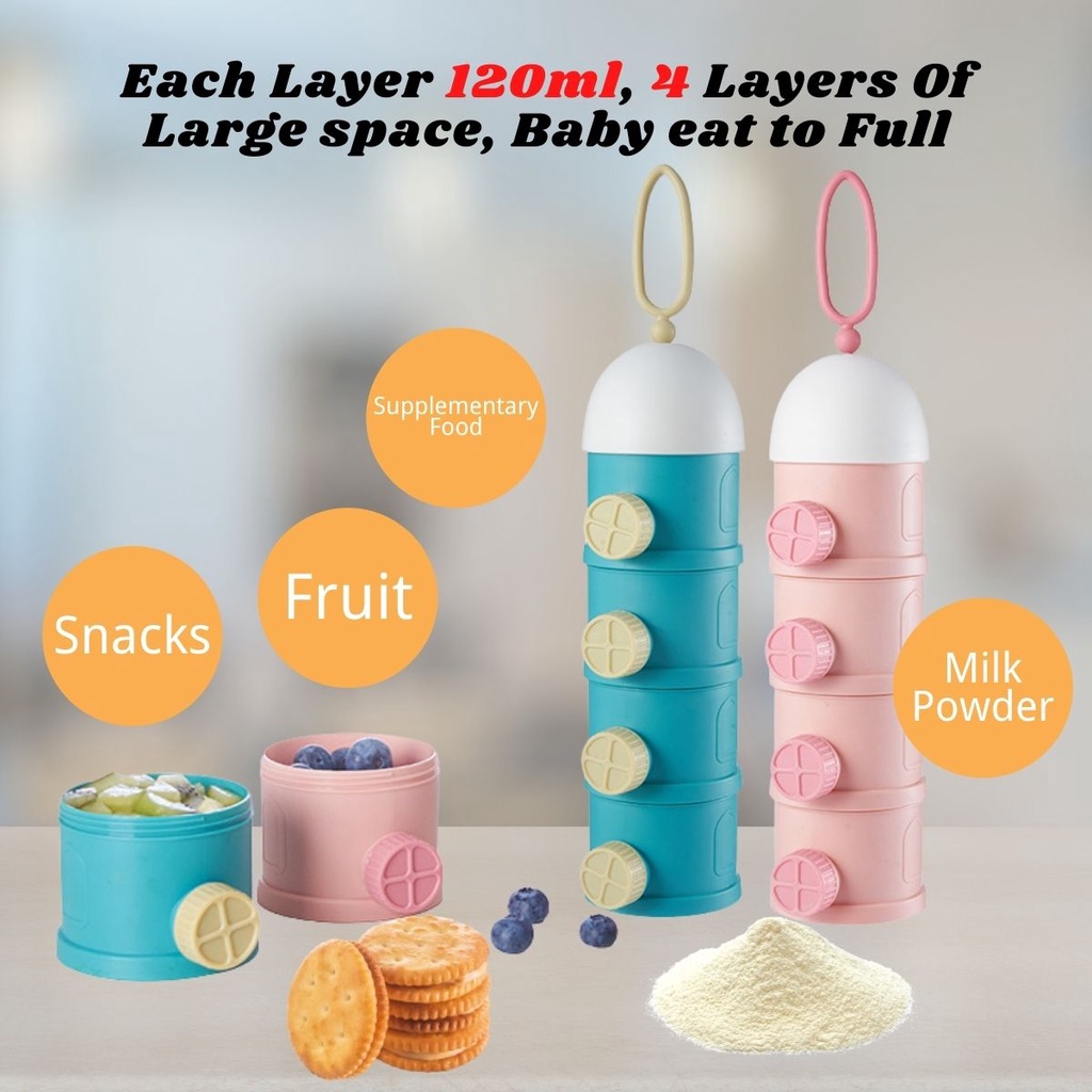 CuddleB Baby Milk Powder Container Travel Baby Formula Container Milk ...