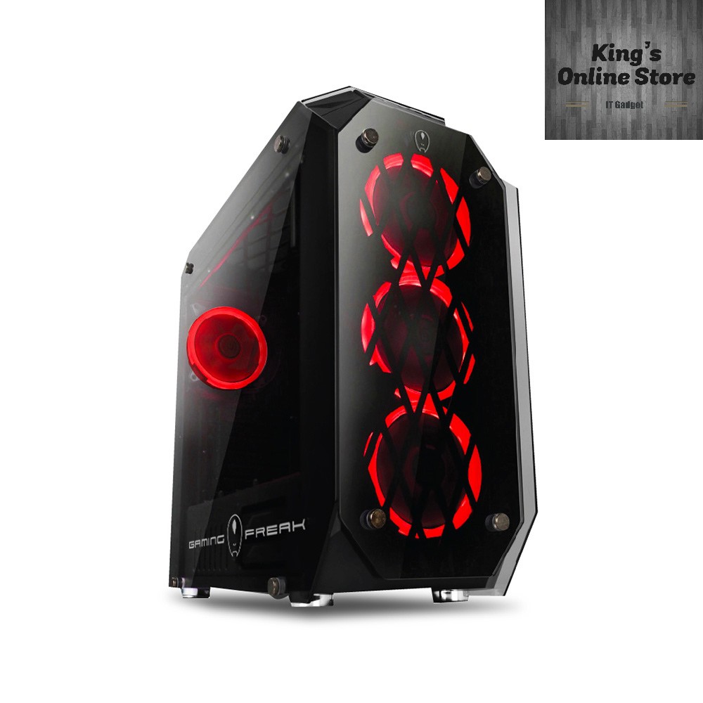 GAMING FREAK EOS M800G: 4 SIDES TEMPERED GLASS GAMING CASING | Shopee ...