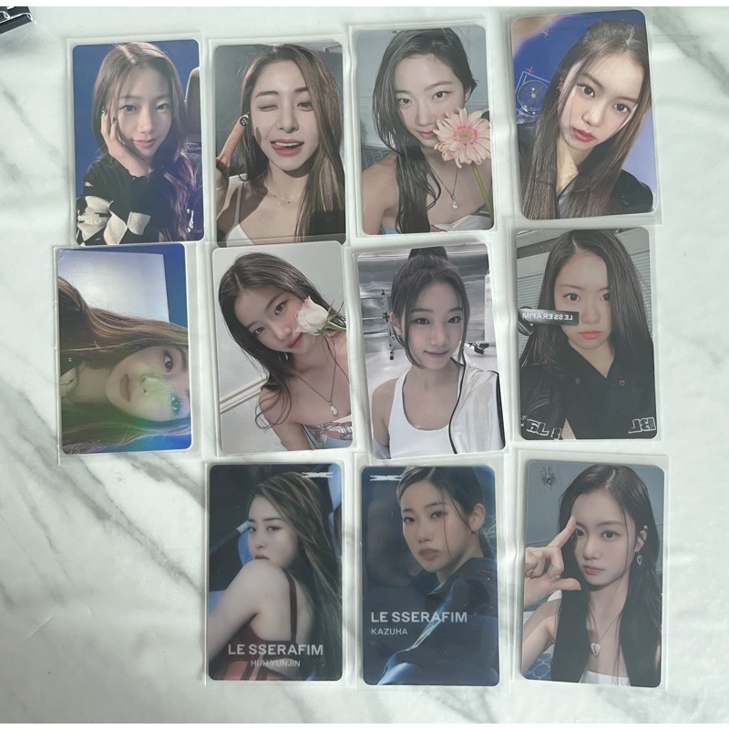 le sserafim photocards album weverse soundwave luckydraw photocard pc ...