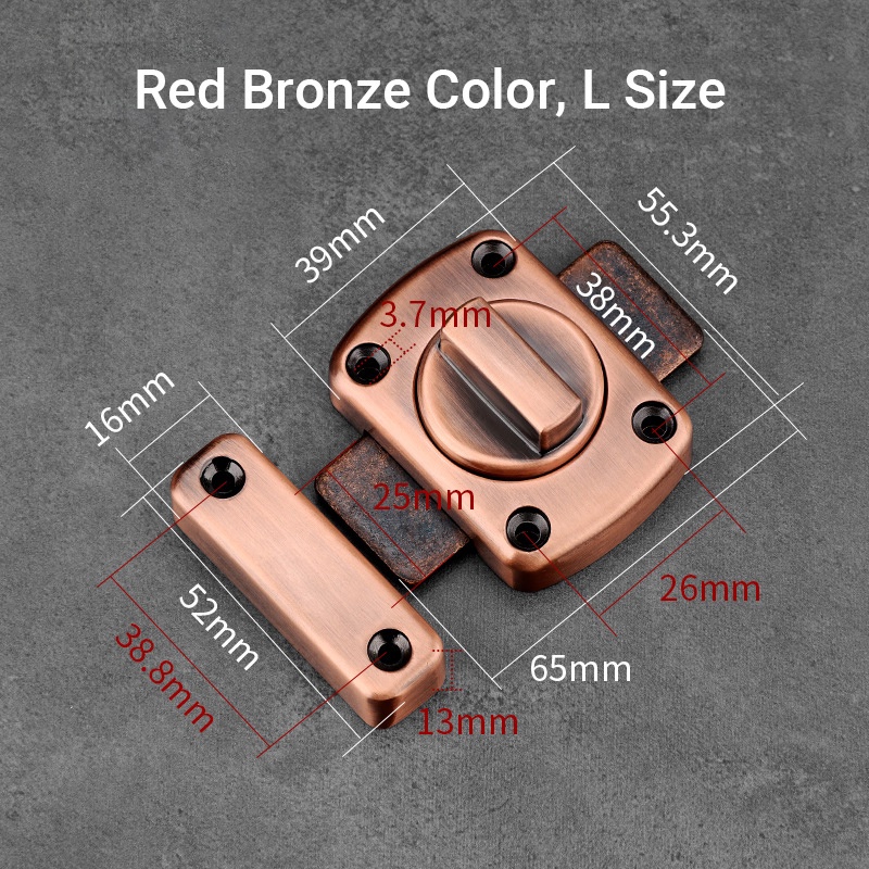 Home Security Door Lock Rotate Bolt Latch Gate Latches Door Slide Lock ...