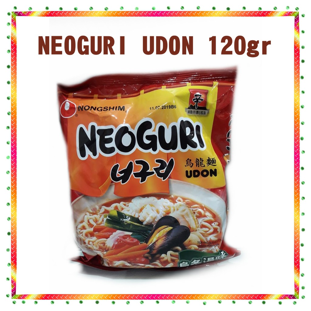 Neoguri udon 120gr korean instant noodle pasta taste NOGURI ring ...