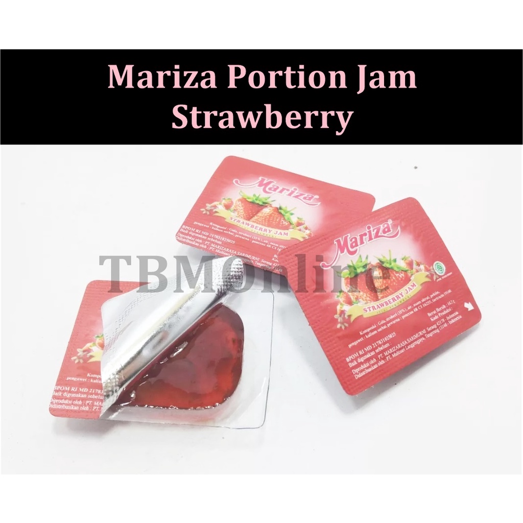 Mariza Portion Strawberry Jam / Orange Marmalade Jam 14.2g x 100 ...
