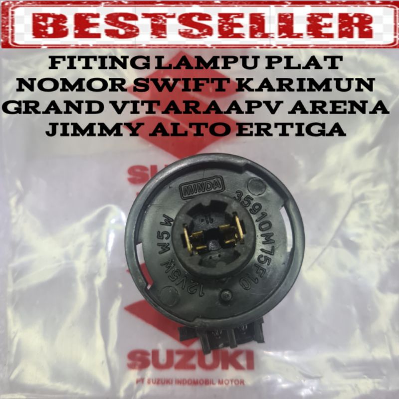 SOCKET FITING LAMP NUMBER PLATE SWIFT KARIMUN GRAND VITARA APV ARENA ...