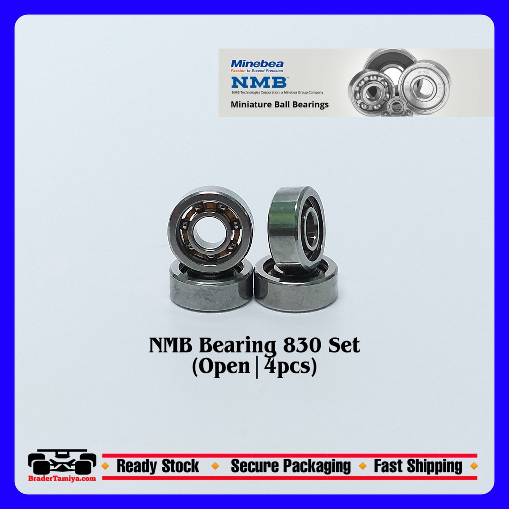 NMB Bearing For Tamiya Mini 4WD (630, 830 | 4pcs) | Shopee Malaysia