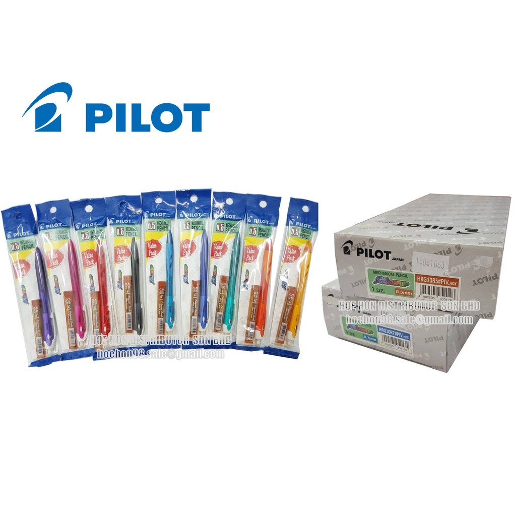 [Free Refill] Pilot Rexgrip Mechanical Pencil / Pensil Tekan 0.5mm 0 ...