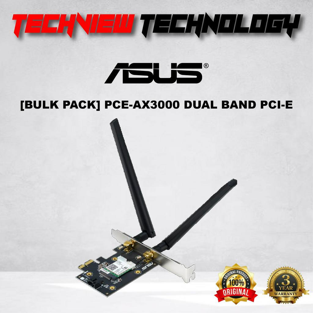 [BULK PACK] ASUS PCE-AX3000 AX3000 DUAL BAND PCI-E WIFI 6 (802.11AX ...
