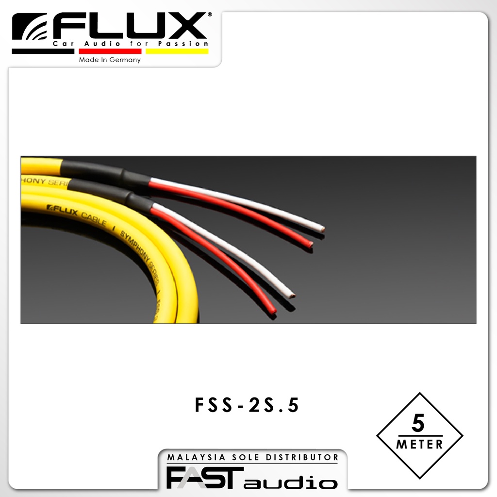 FLUX : FSS-2S.5 /SPEAKER WIRE (5 METER) - [ FAST AUDIO ] | Shopee Malaysia