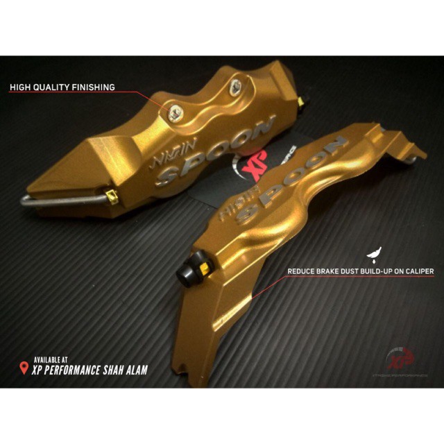 ORIGINAL READY STOCK SPOON BRAKE CALIPER COVER GOLD 195MM BIG | Shopee ...