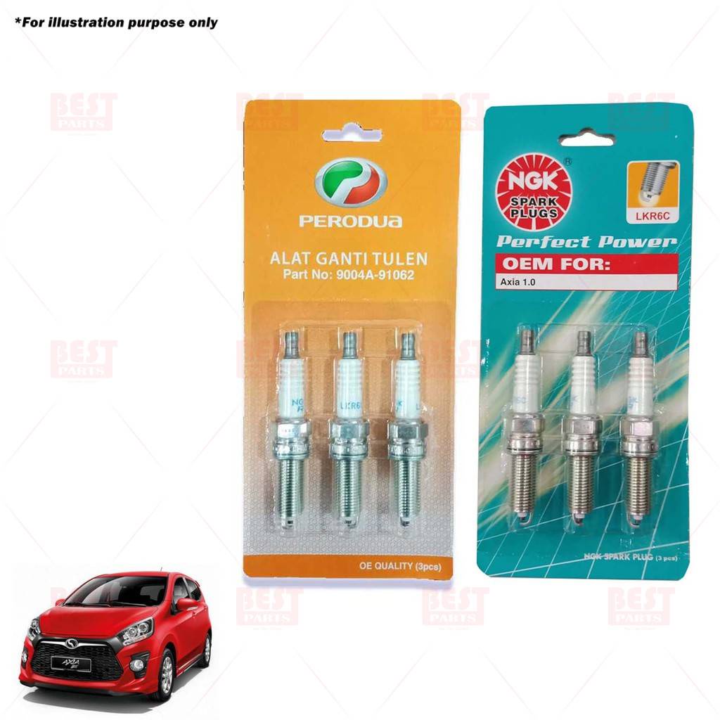 PERODUA / NGK SPARK PLUG AXIA LKR6C NGK GENUINE PARTS (3PCS) (69710 ...