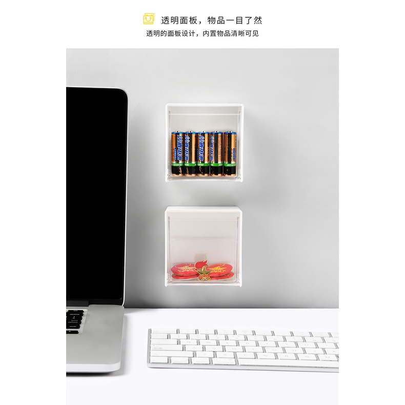 R&C Flip Storage Box Wall Mounted Dust-proof Storage Rack Swab Small ...