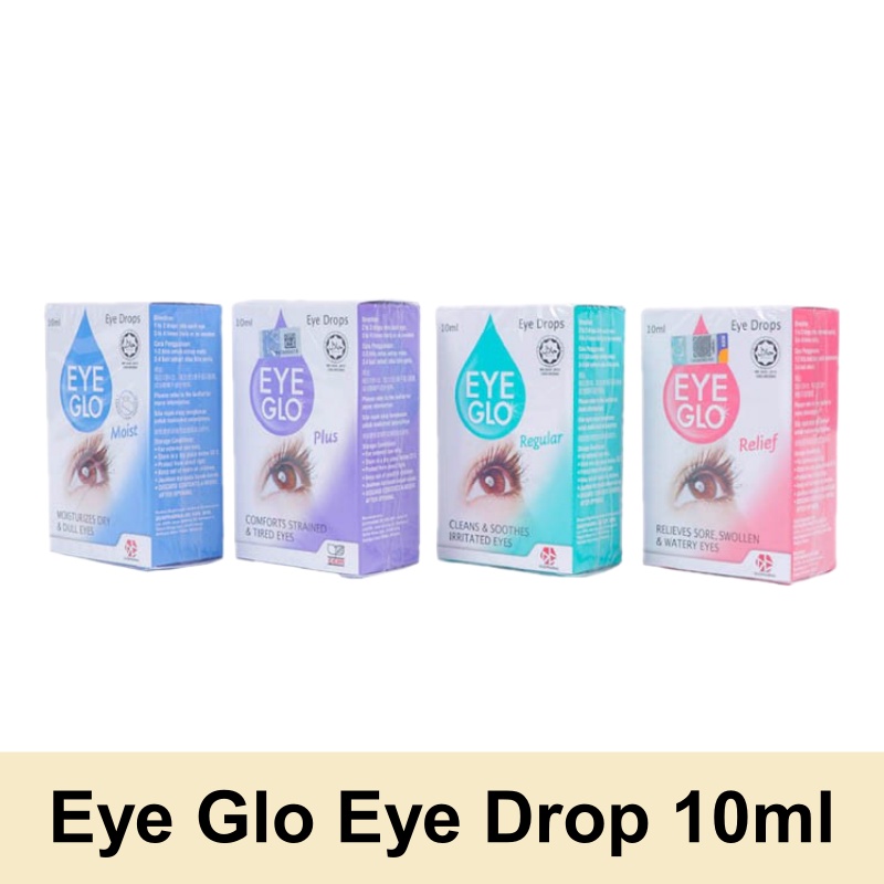 Eye Glo Eye Drop (Moist / Plus / Regular / Relief) 10ML | Shopee Malaysia