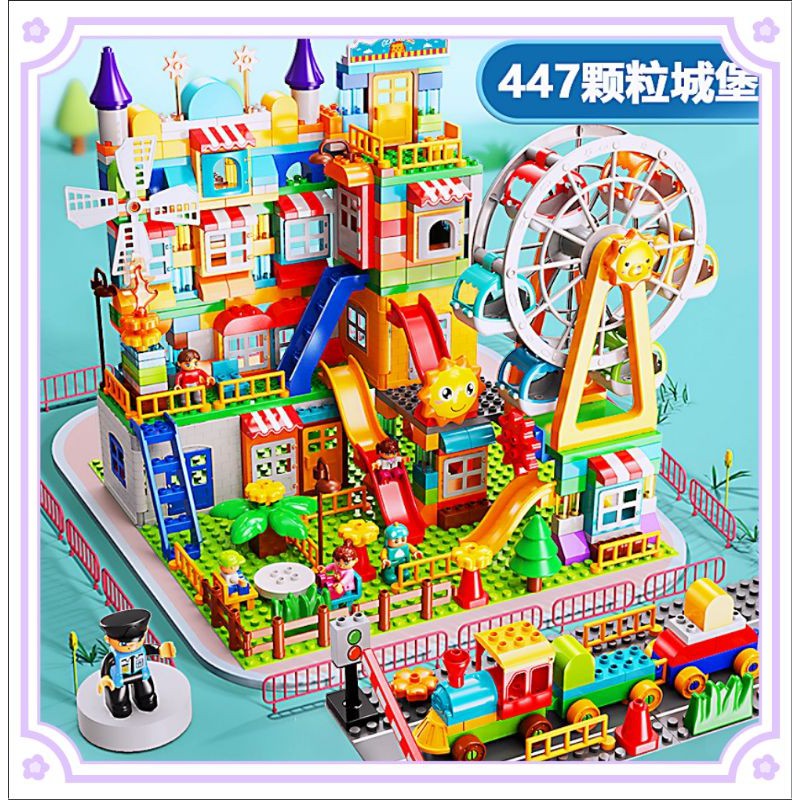 (Local Seller) Feelo Large Particle Castle Building Blocks Bricks ...