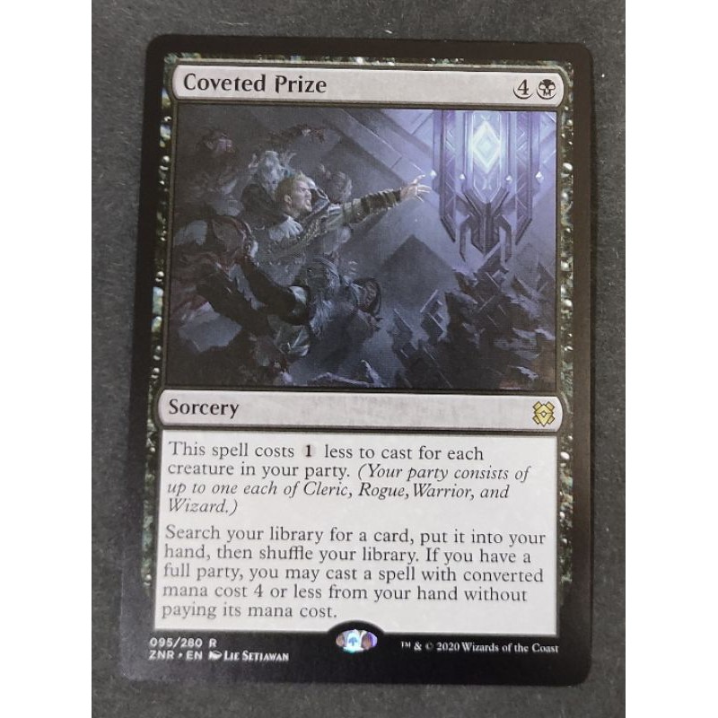 Magic The Gathering : Coveted Prize Rare Zendikar Rising card. | Shopee ...