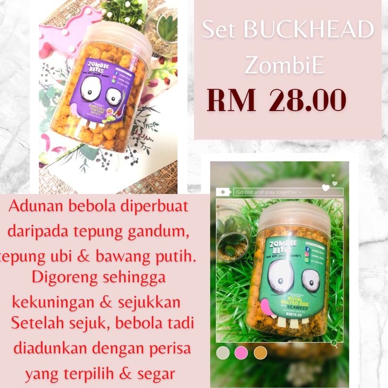 Zombie Bites:- Set BUCKHEADZombie (Tomyam & Salted Eggs Seaweed ...