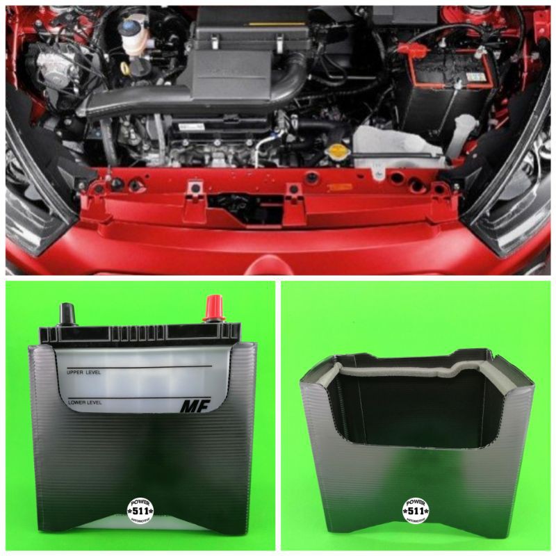 38B20L | NS40ZL Car Battery Cover Protection (Model 1) Black - Bezza ...