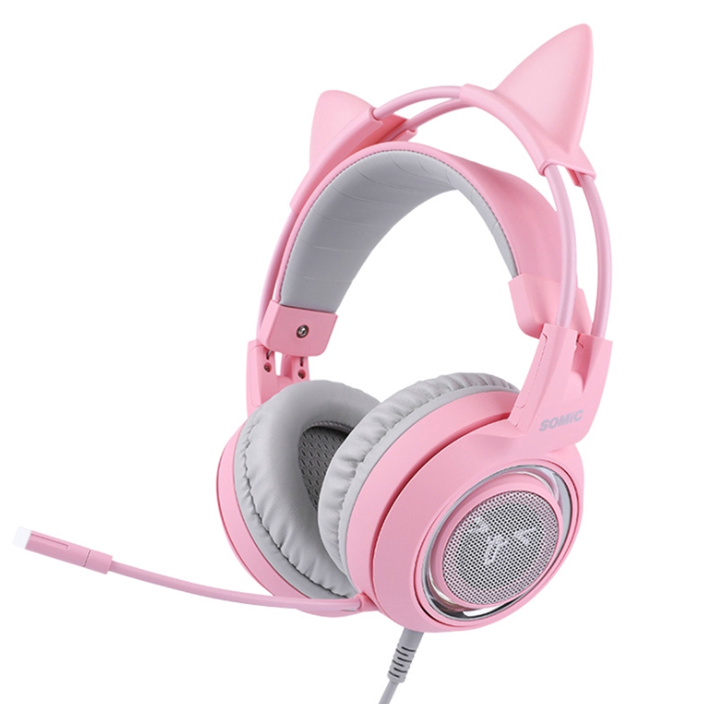 Original SOMIC Cat Ear Gaming Headset Wired Headphone SOMIC G951s ...