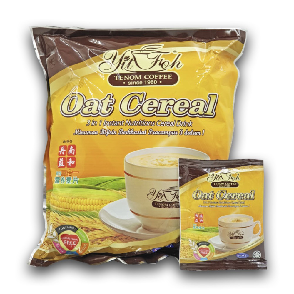 Tenom Yit Foh Oat Cereal - Single Pack (20 sachets) | Shopee Malaysia