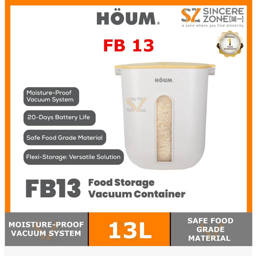HOUM FB13 13L FOOD BIN RICE BOX STORAGE TANK VACUUM SEALING CONTAINER ...