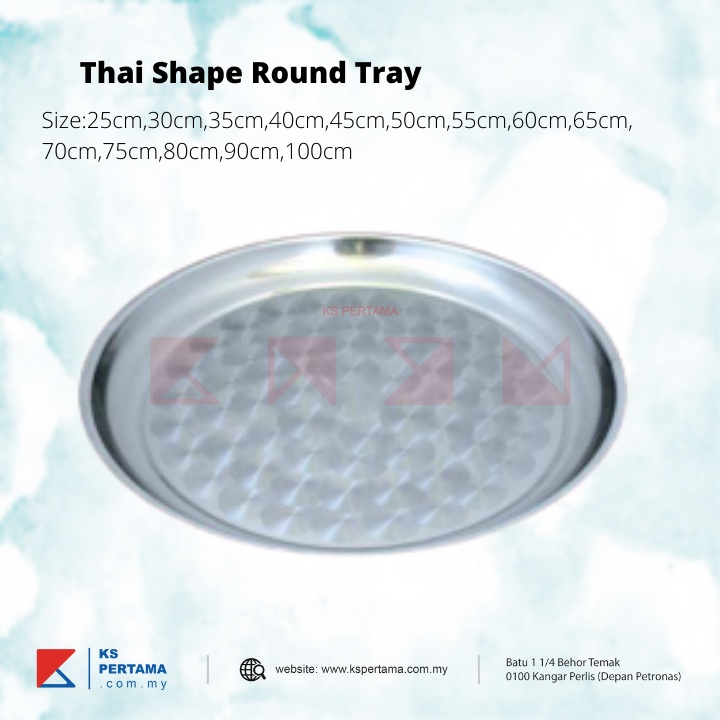 Stainless Steel Thai Shape Round Tray / Talam | Shopee Malaysia