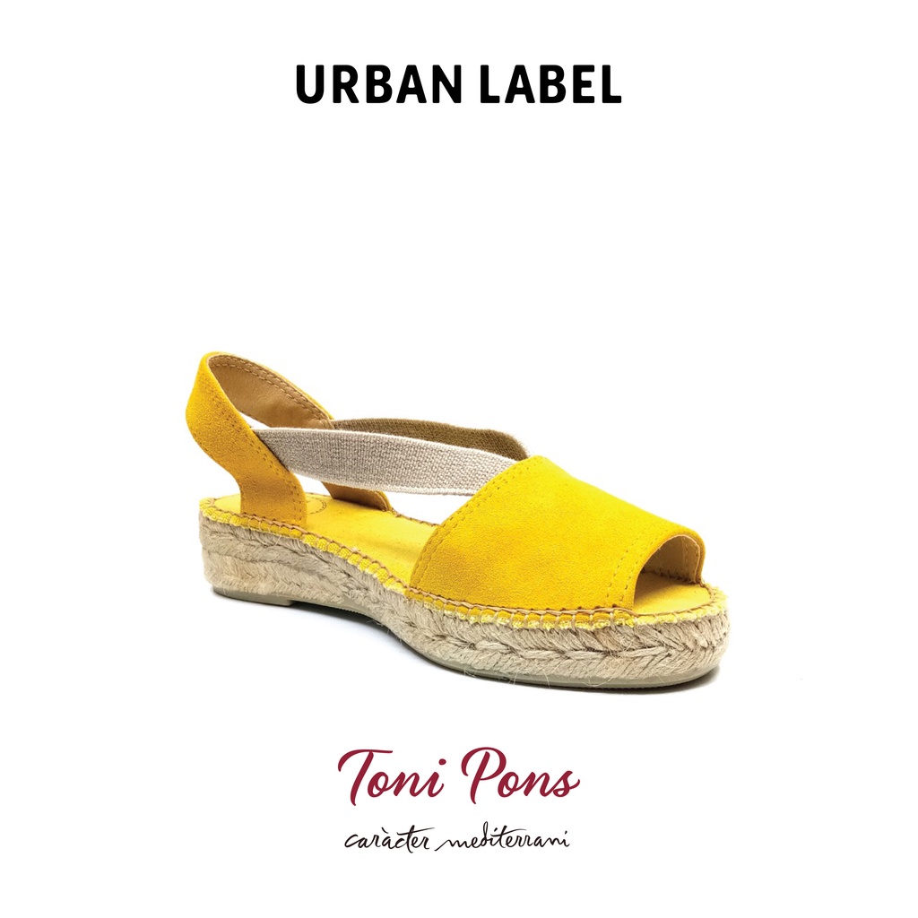 URBAN LABEL | TONI PONS ELLA SANDAL SUEDE YELLOW | Shopee Malaysia