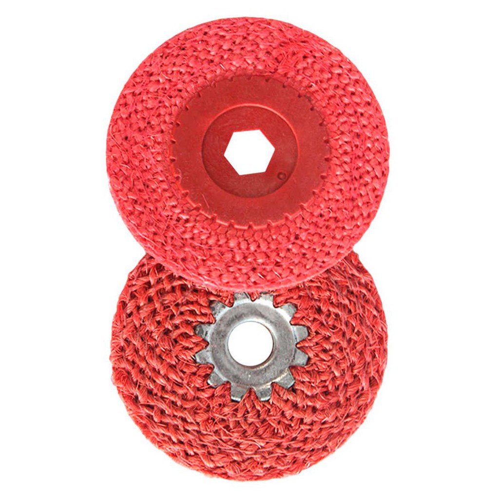 4" RED SISAL POLISHING WHEEL SISAL BUFF 12PCS /PACK | Shopee Malaysia