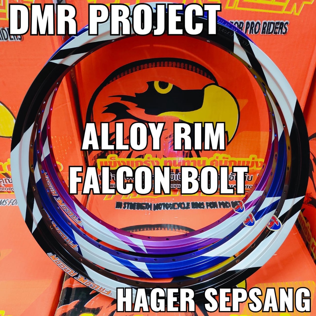 [FALCON ARGON] ALLOY RIM THUNDER BOLT 1.40 X 17 (HAGER SEPASANG) RIM ...