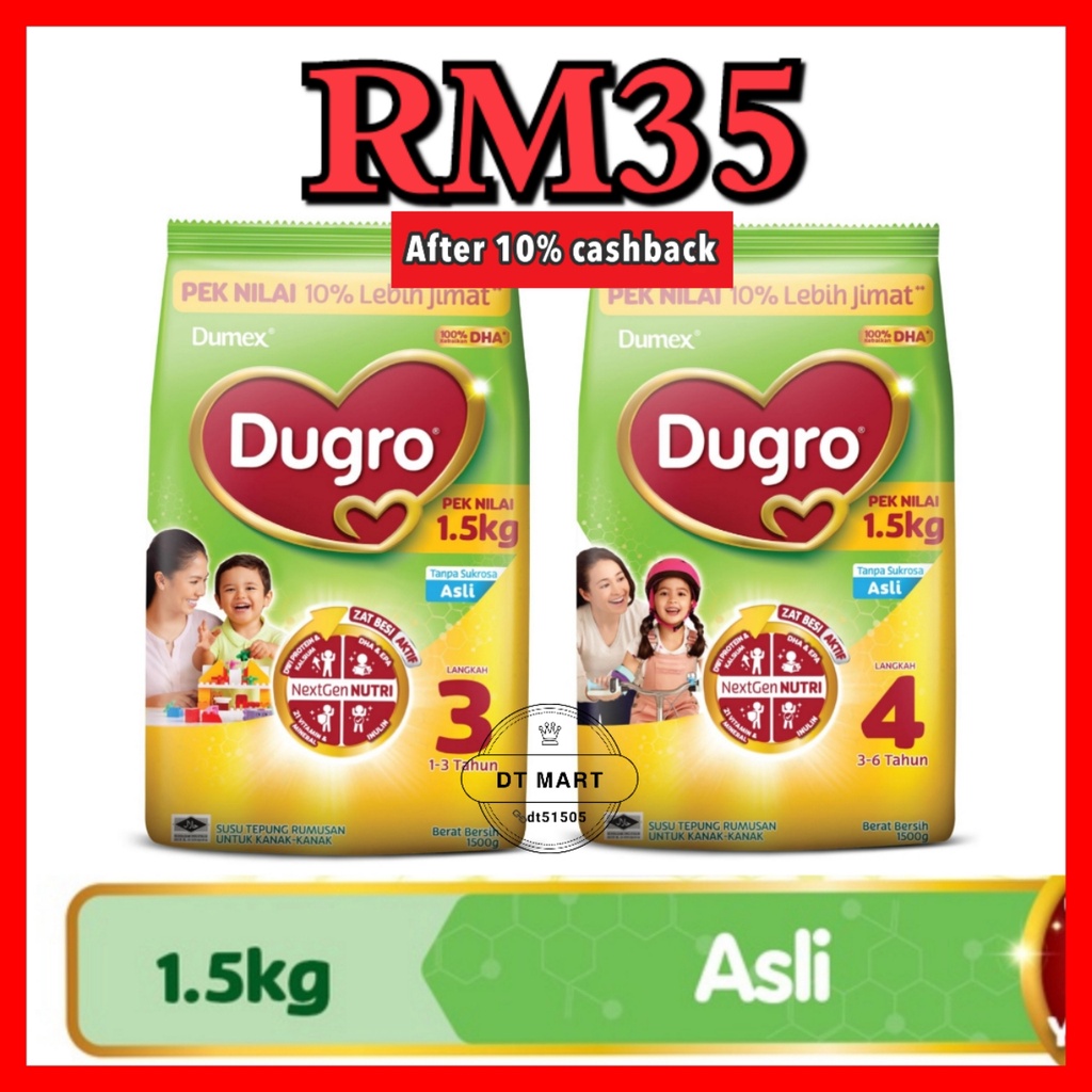 Dumex Dugro 3 Dugro 4 Original Asli (1.5kg) | Shopee Malaysia