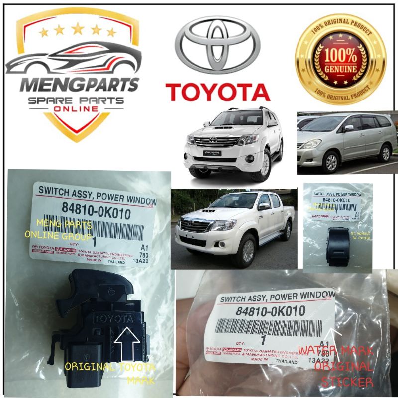 TOYOTA HILUX KUN25,KUN26,FORTUNER KUN50,INNOVA TGN40 ORIGINAL SINGLE ...