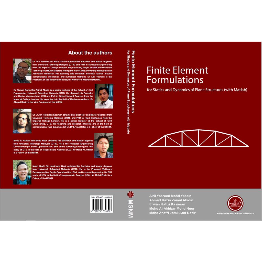 READY STOCK --] Finite Element Formulations for Statics and Dynamics of Plane Structures (with ...