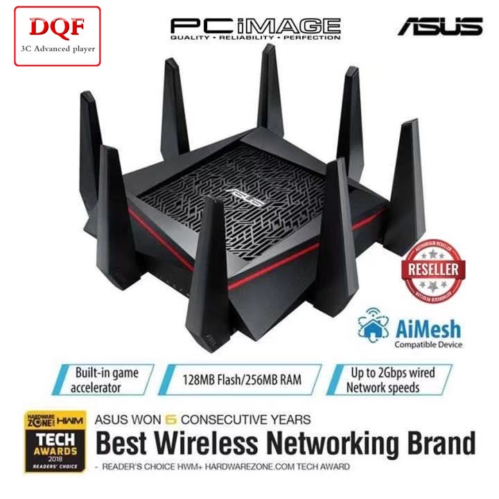 AC5300 Wi-Fi Tri-band Gigabit Wireless Router with 4x4 MU-MIMO 4 x LAN ...