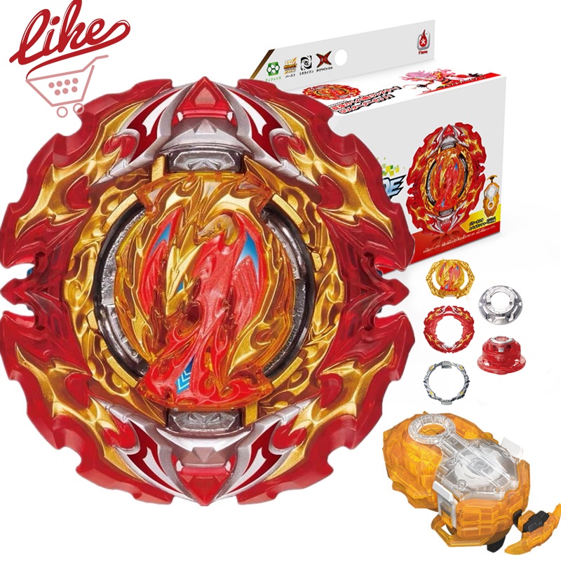 Laike Beyblade B-191 02 Prominence Phoenix DB Dynamite Battle with B184 ...