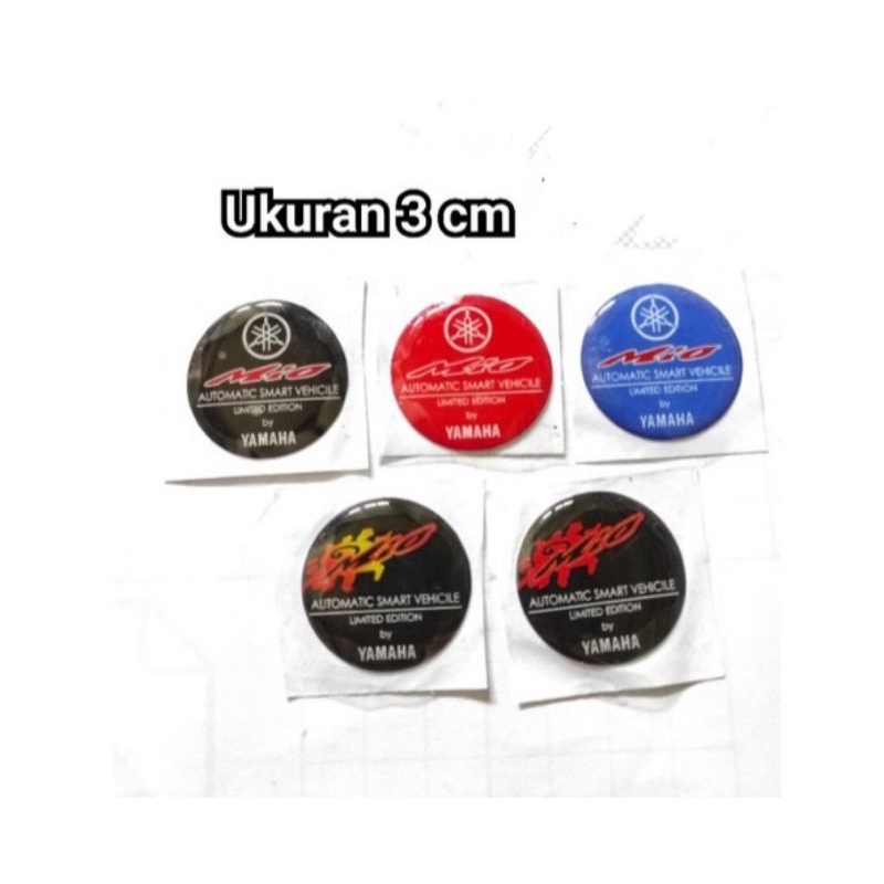 BEST QUALITY YAMAHA MIO LOGO embossed EMBLEM STICKER | Shopee Malaysia