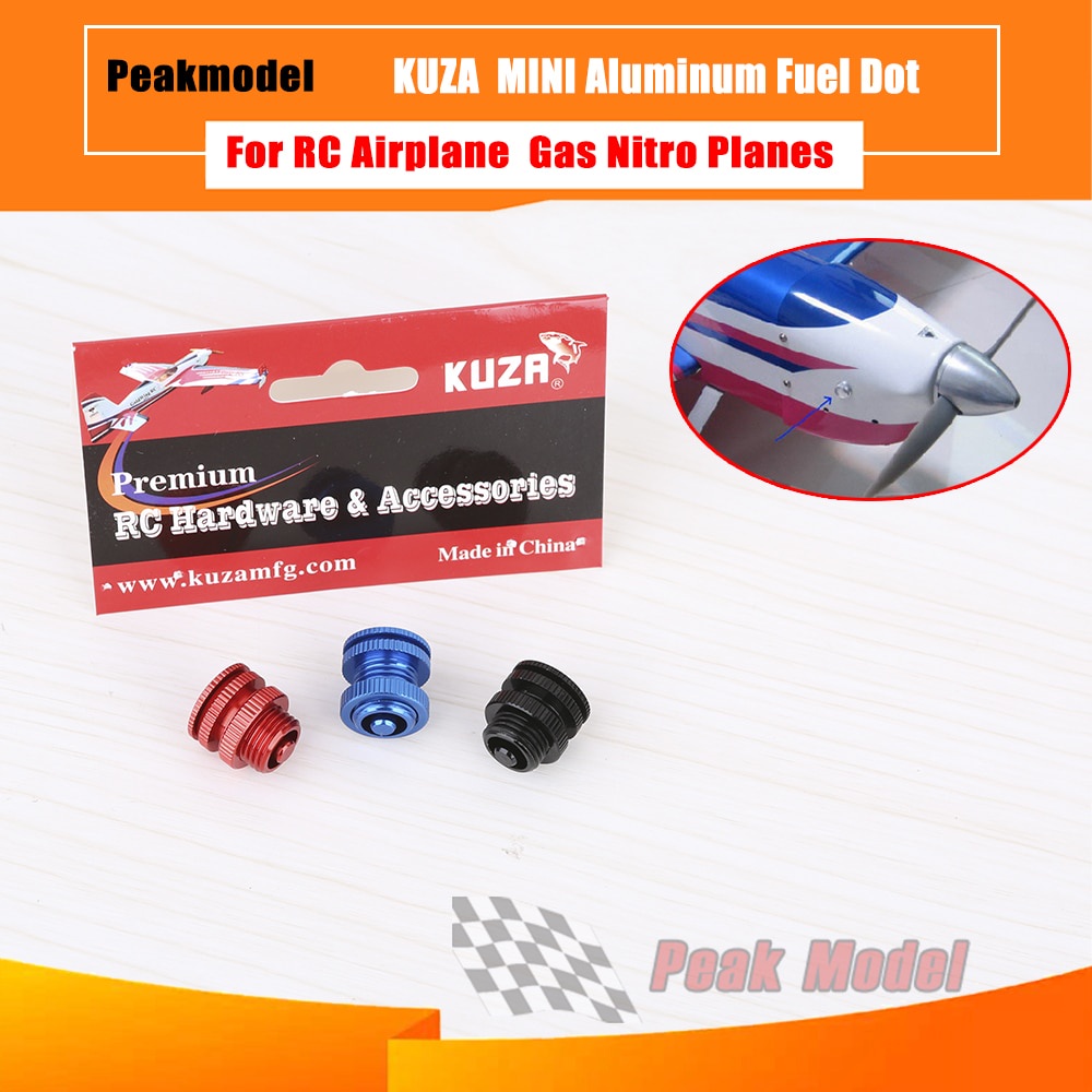 KUZA MINI Aluminum Fuel Dot /Fuel Plug for RC Model Airplane Boat Gas ...