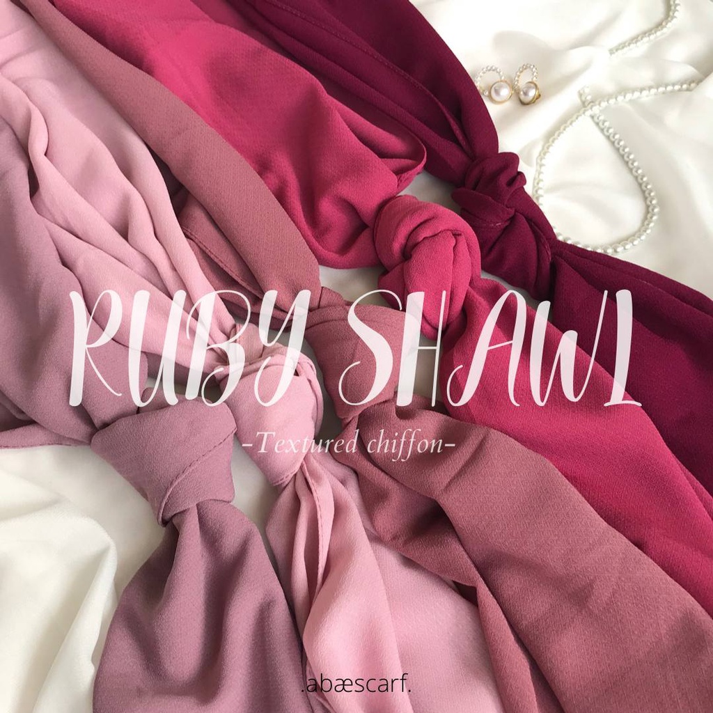 Ruby Shawl | Textured Chiffon Shawl | Soft | Flowy | Ironless (READY ...