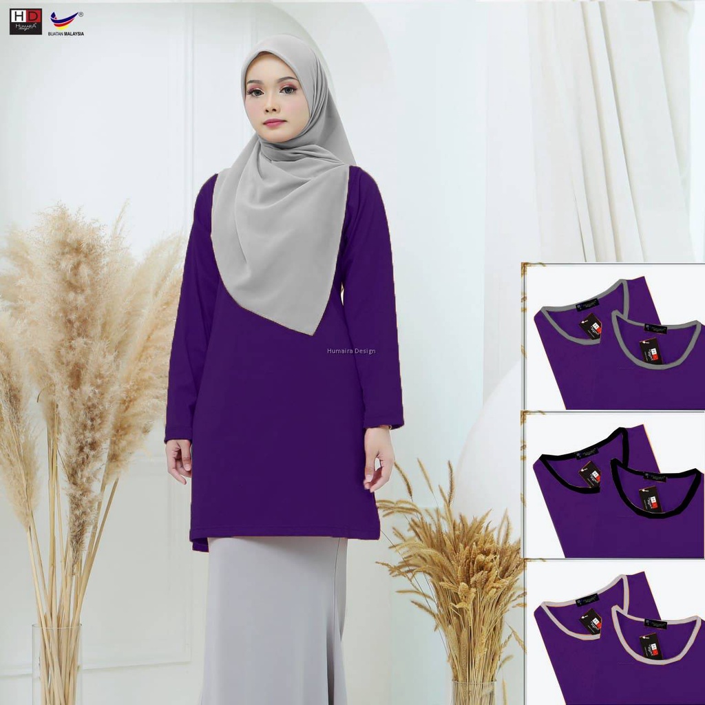 TSHIRT HUMAIRA DESIGN : MIX BASIC PLAIN (size S -3xl) (RANDOM COLOR FOR ...