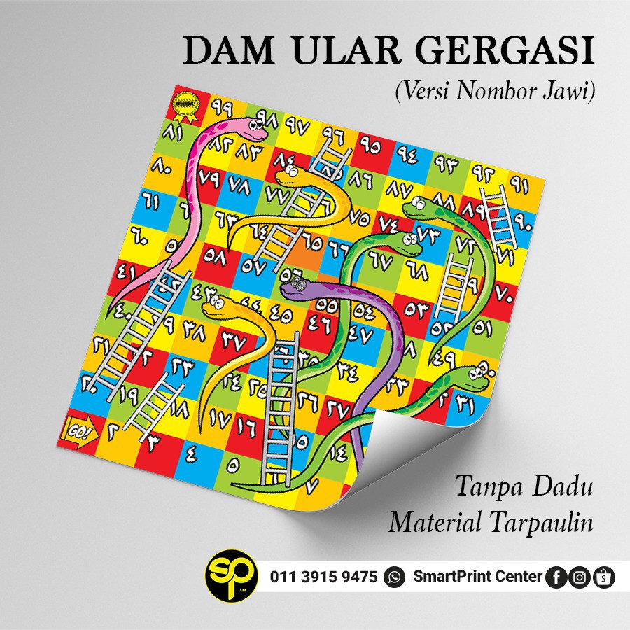 DAM ULAR GERGASI VERSI NOMBOR JAWI (TANPA DADU) | Shopee Malaysia