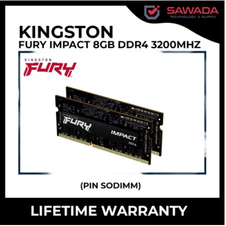 KINGSTON FURY IMPACT 8GB DDR4 3200MHZ CL20 SODIMM | Shopee Malaysia